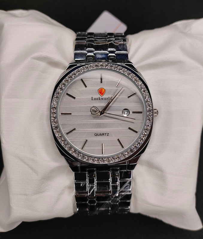 Look World Premium Silver Watch – Luxury Timepiece by BrandsValley